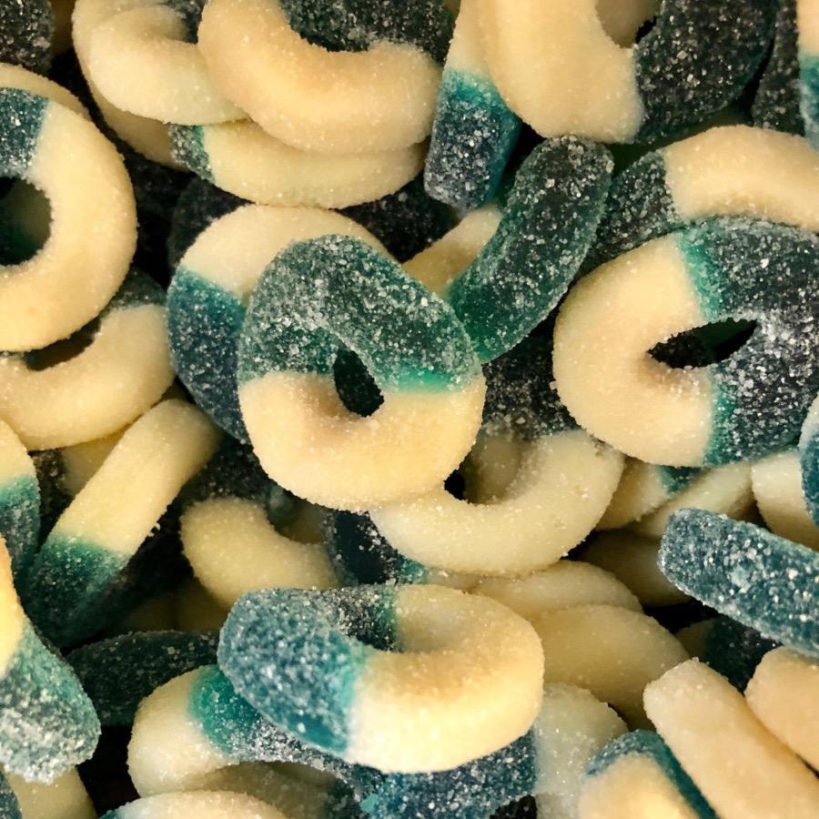 Blue Raspberry Gummi Rings – Kellerhaus